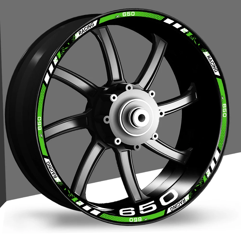 For-Kawasaki-Z650-Motorcycle-Wheel-Sticker-Rim-Stripe-Decal-Waterproof ...