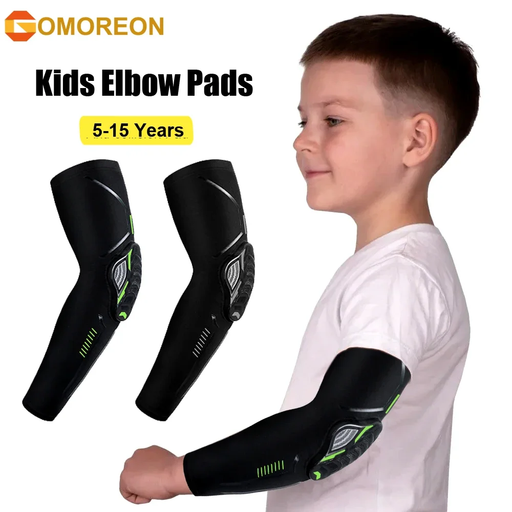 1Pcs Kids Arm Elbow Sleeve Pads 5-15 Years Children Youth Sports ...