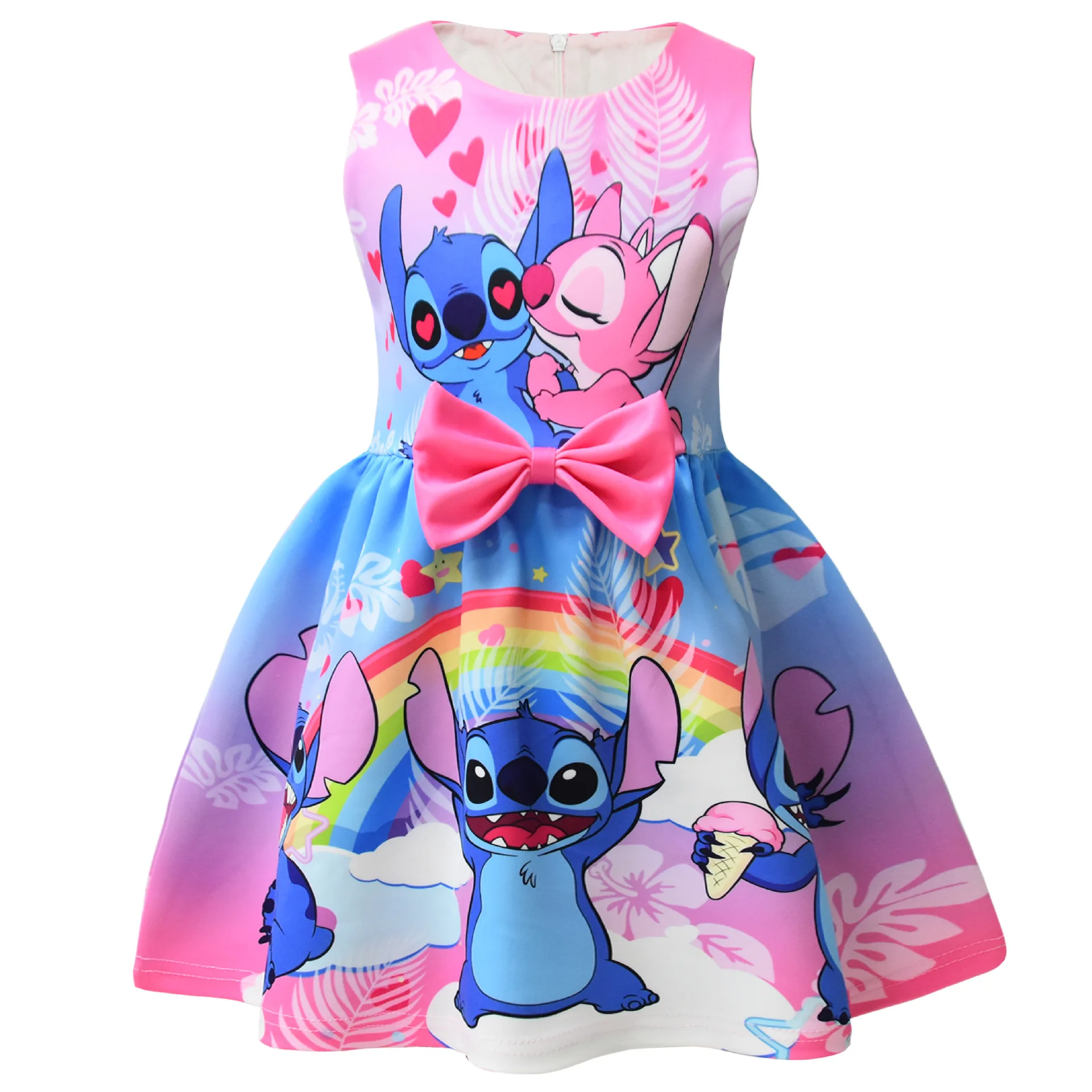 2024 Disney Lilo & Stitch Kids For Girls Vestido Falda de película ...