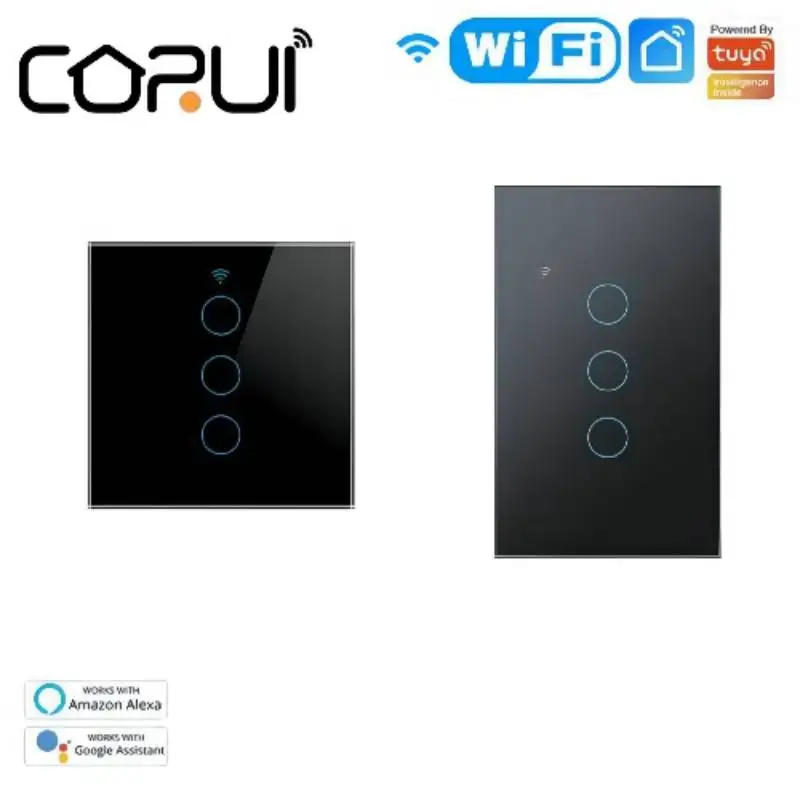 CORUI-1-2-3-4-Gang-Tuya-WiFi-Smart-Light-Switch-Glass-Panel-Touch ...