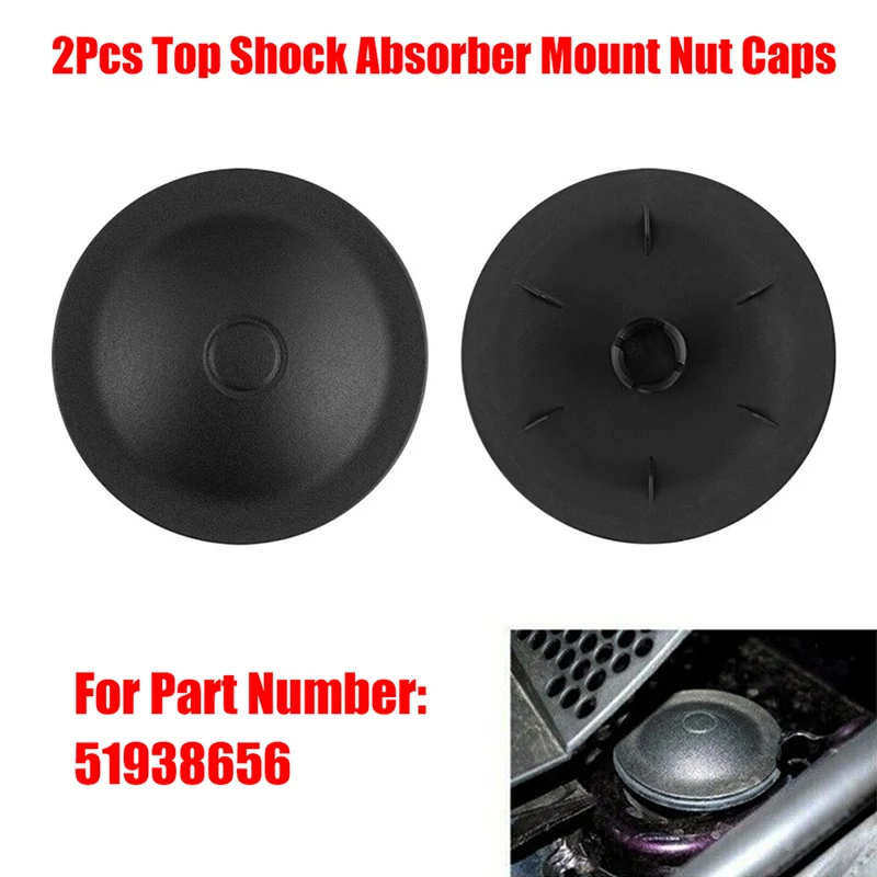 2PCS-Front-Shock-Absorber-Top-Suspension-Strut-Mount-Nut-Cover-Caps ...
