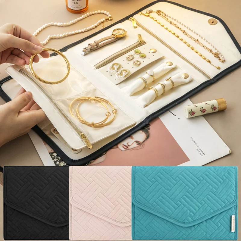 Portable-Foldable-Travel-Jewelry-Roll-Bag-Pendant-Necklace-Bracelet ...