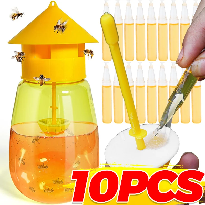 Fruit Fly Trap Killer With Liquid Yellow Plastic Drosophila Trap Anti ...