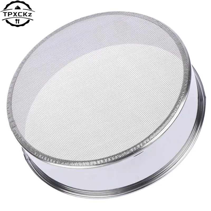1pc Stainless Steel Round Shape Sieve Filter Strainer Baking Gadget For ...