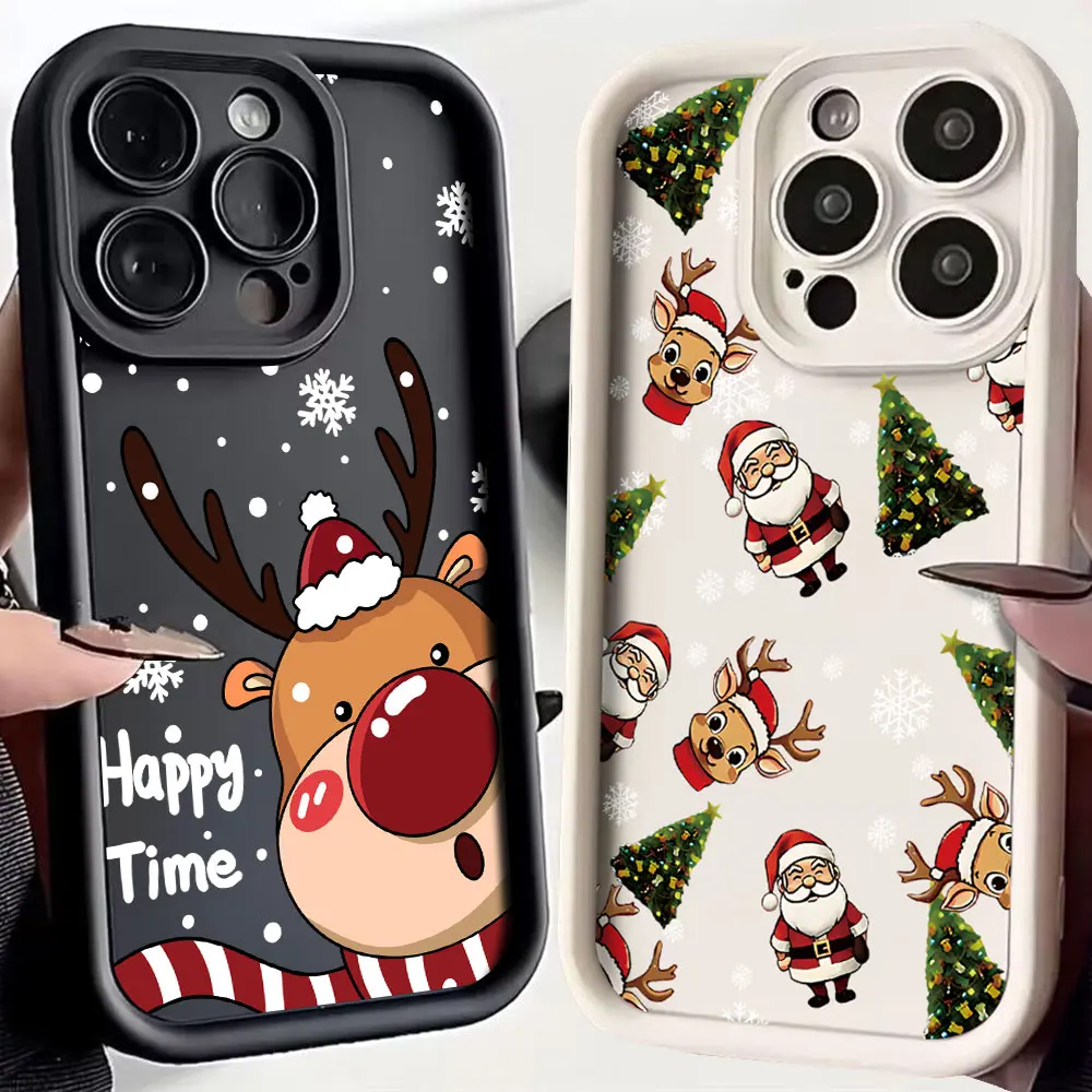 Santa-Claus-Elk-Snowman-Christmas-Phone-Case-for-OPPO-Realme-8-8i-7i-11 ...