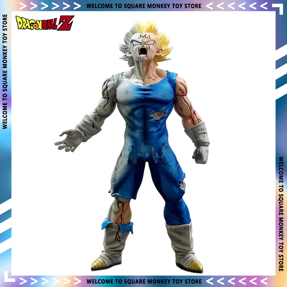 25cm Dragon Ball Z Figure Majin Vegeta Anime Figures Self Destruct Gk ...