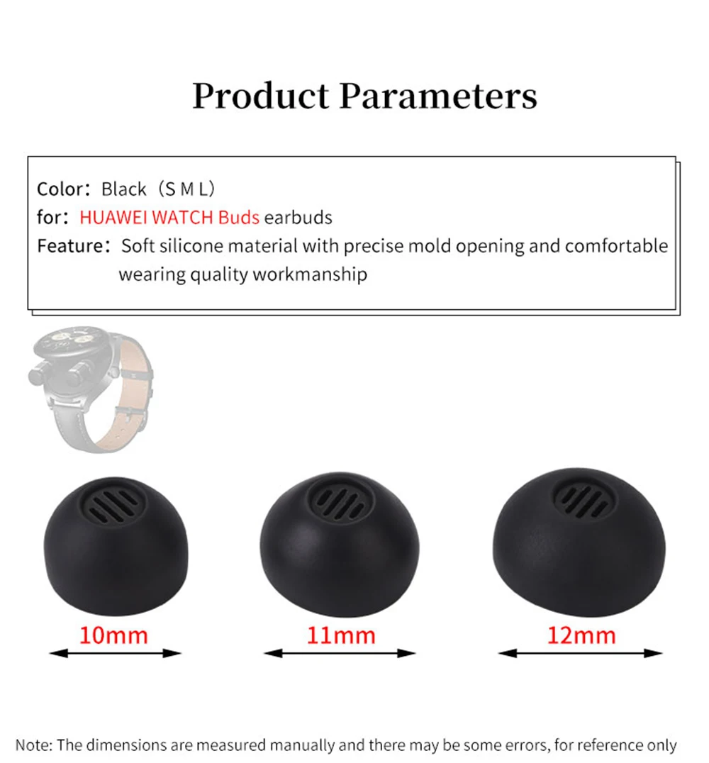 Huawei Watch Buds Two in one Earphone Silicone Ear Tips Buds Plugs ...