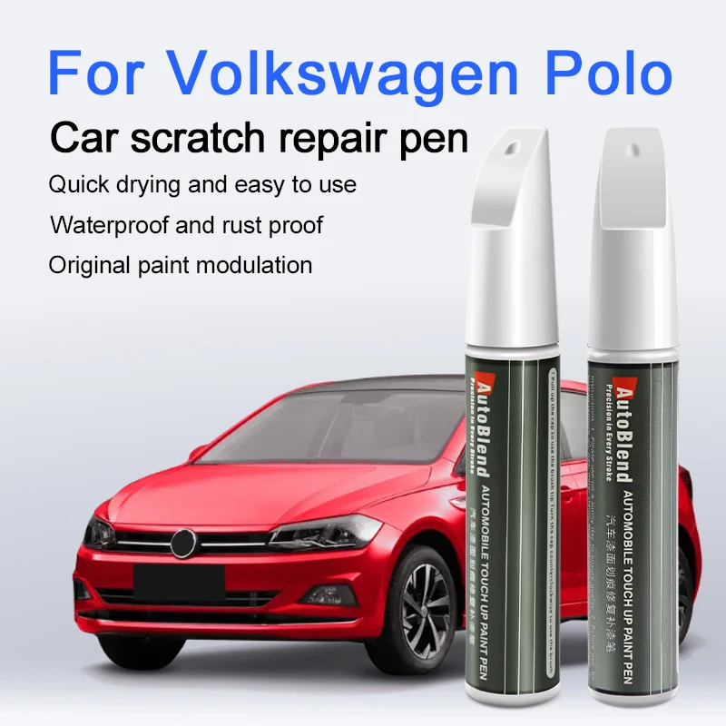 Paint Scratch Repair Pen for Volkswagen Polo with Clear Coat Pen ...