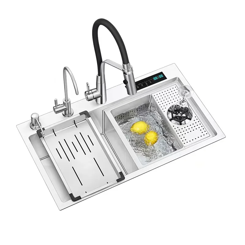 Intelligent Kitchen Sink 304 Stainless Steel Vegetable Sink Ultrasonic ...