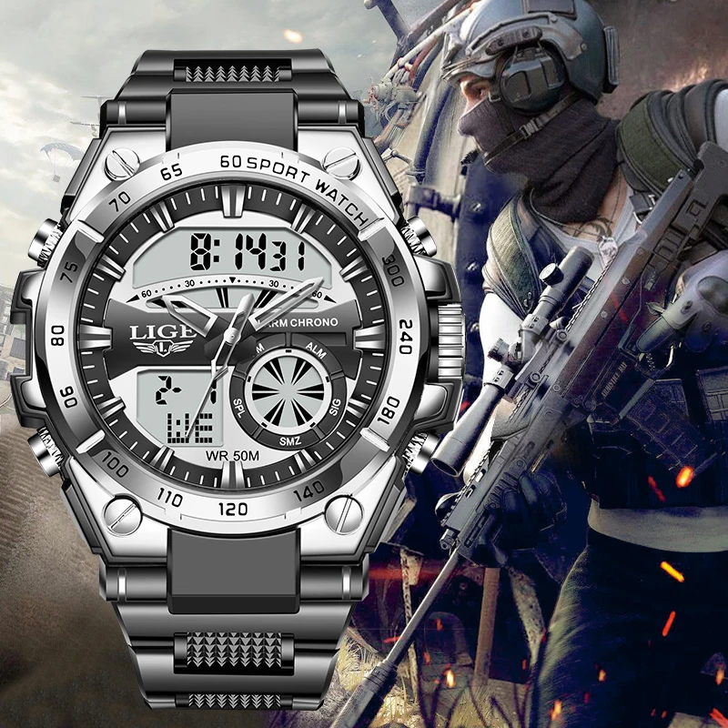 LIGE-Digital-Dual-Display-Quartz-Men-Watches-Military-LED-Electronic ...