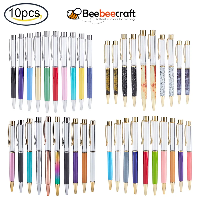 10Pcs-Empty-Tube-Pens-Floating-DIY-Pens-Creative-Empty-Ballpoint-Pen ...
