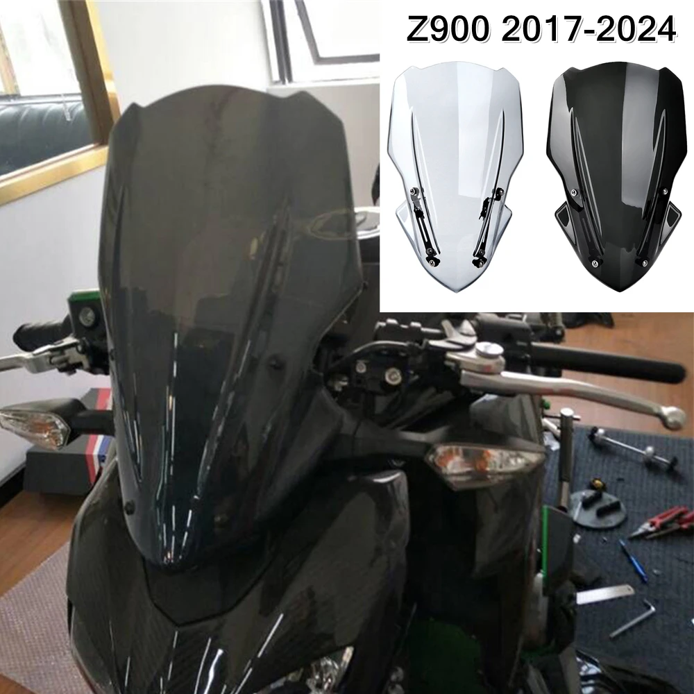 Z-900-Z900-Windshield-Windscreen-Wind-Deflectors-For-Kawasaki-Z900-2017 ...