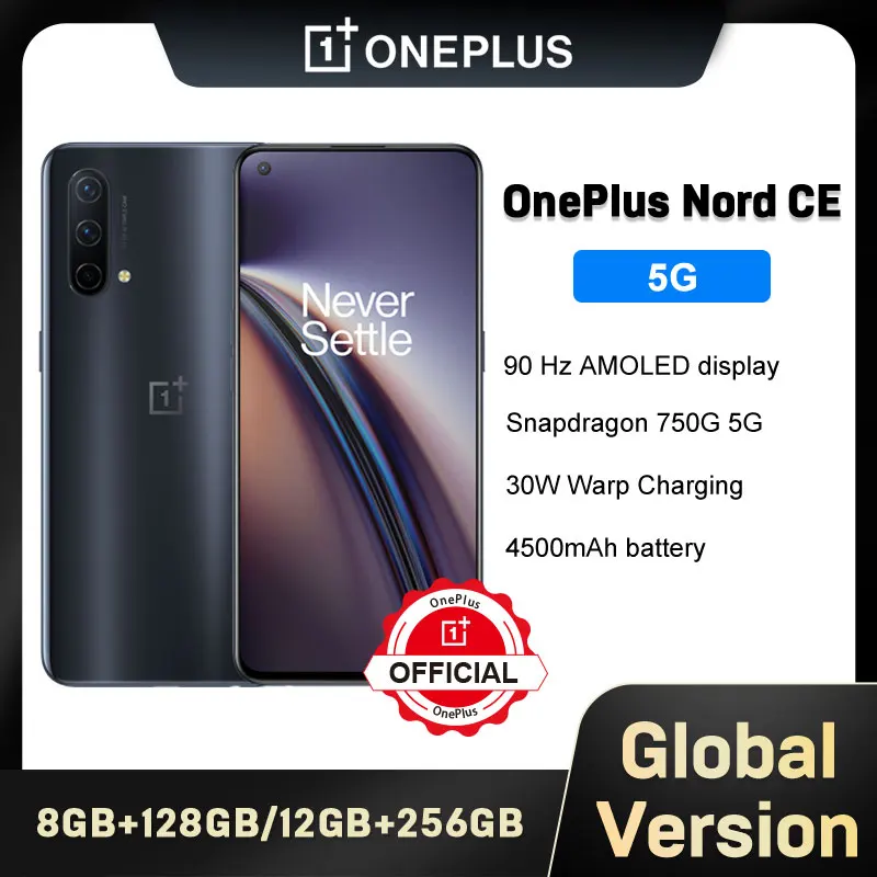 Oneplus teléfono inteligente Nord CE, versión Global, 5G, EB2103 ...