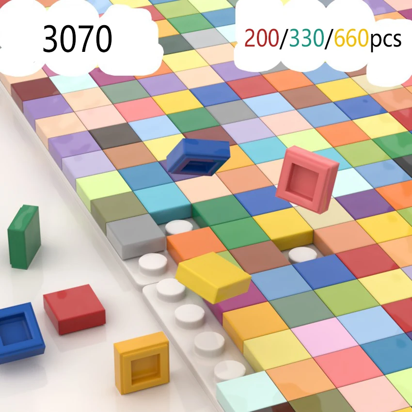 200-330-660pcs-MOC-Pixel-Particles-Plate-Smooth-1x1-DIY-Building-Blocks ...
