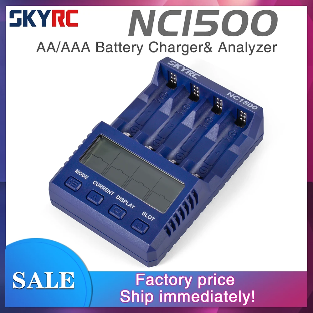 SKYRC-NC1500-AA-AAA-Battery-Charger-Analyzer-for-4-AA-NiMH-Rechargeable ...