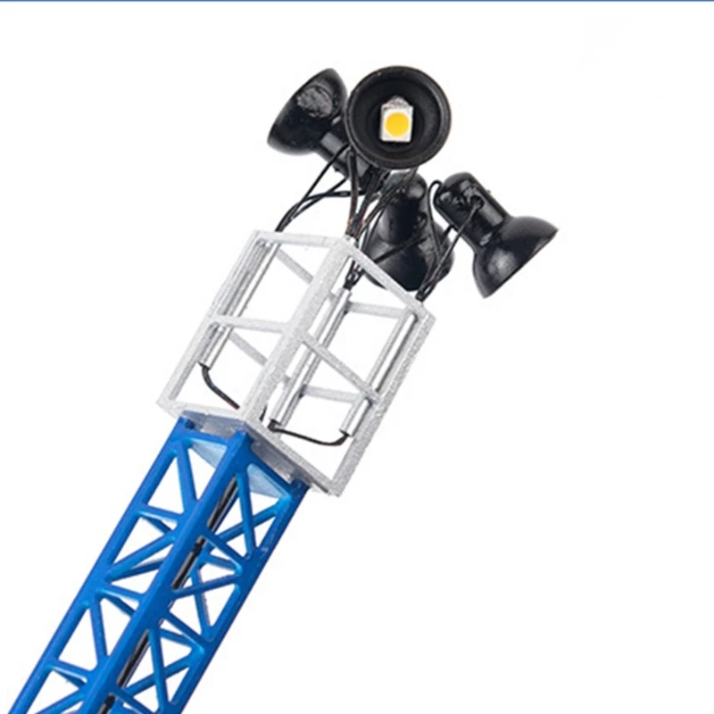 Model-Trains-HO-Scale-1-87-Street-Light-Lamps-Warm-Light-Lattice-Mast ...