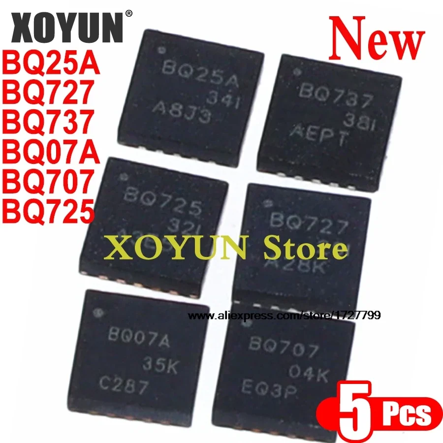 (5 piezas) nuevo BQ25A BQ727 BQ737 BQ07A BQ707 BQ725 BQ24725A BQ24727 ...