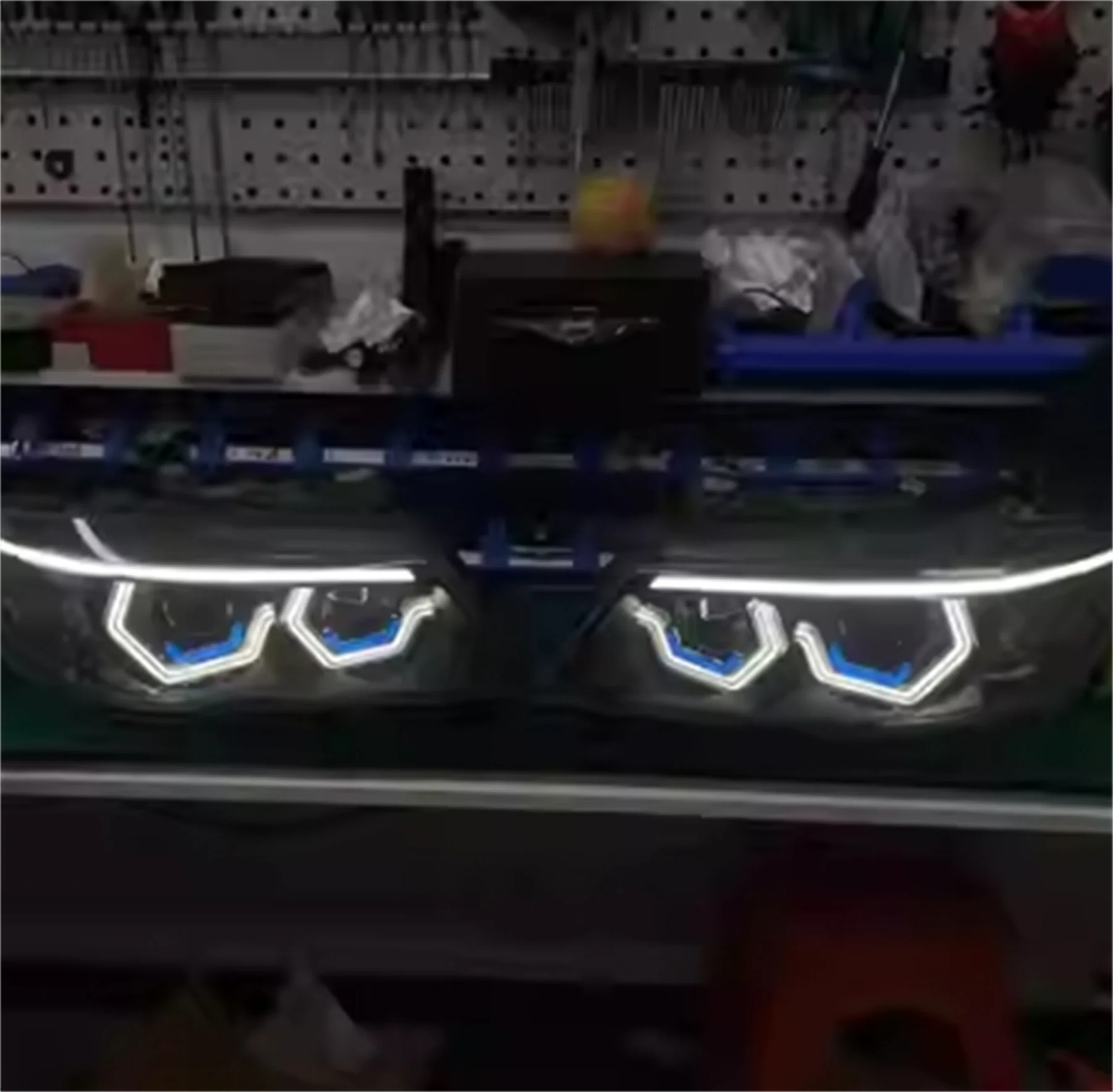 Front-Led-headlight-for-BMW-E90-E92-X5-X6-upgrade-OSS-Daytime-Running ...