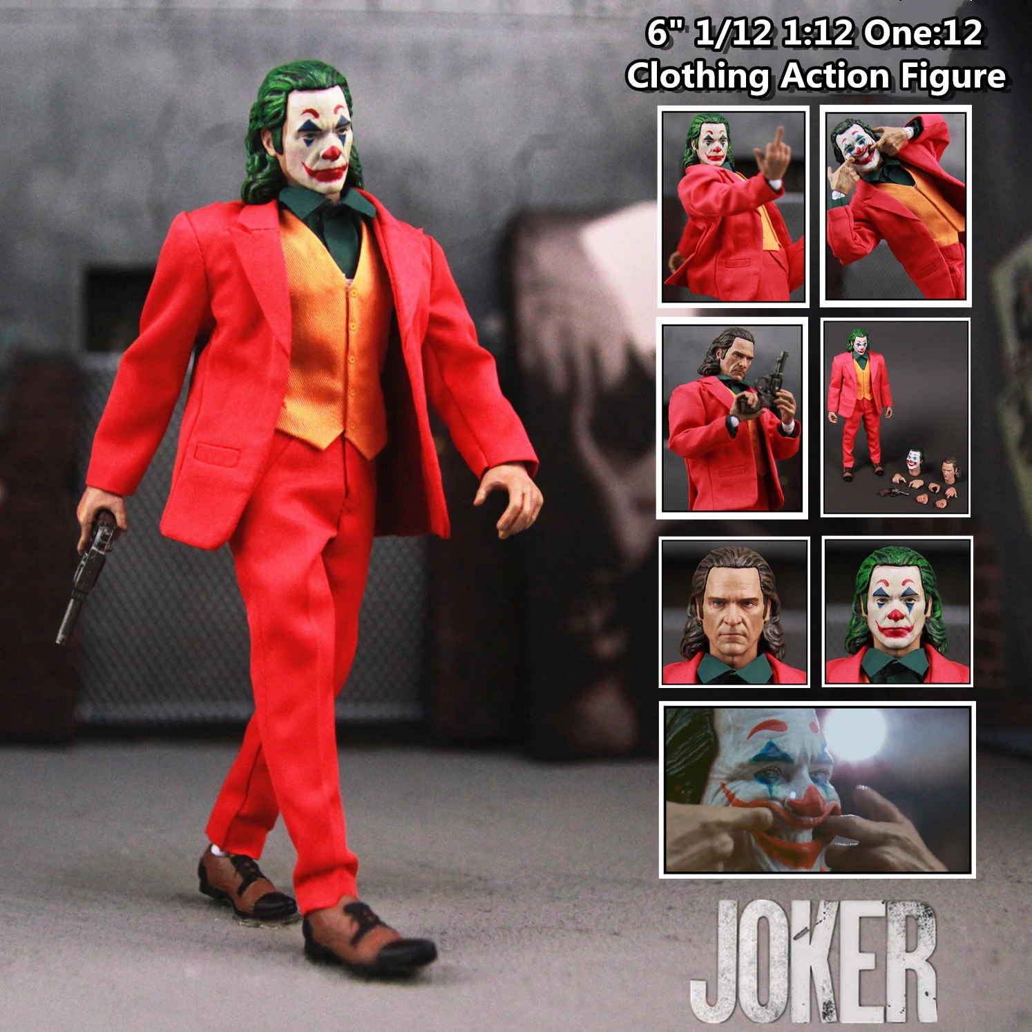 DCU-The-Joker-6-Action-Figure-Clown-Face-Joaquin-Phoenix-Todd-Phillips ...