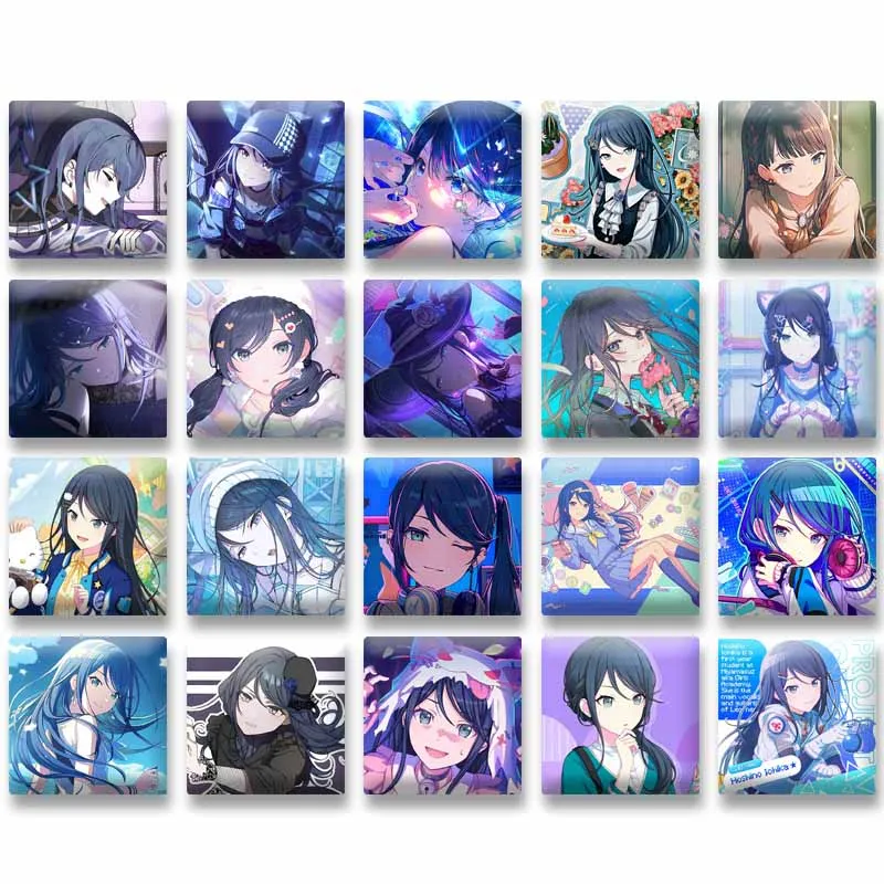 Anime Game Project Sekai Square Badges Cute Cartoon Girls Hoshino ...