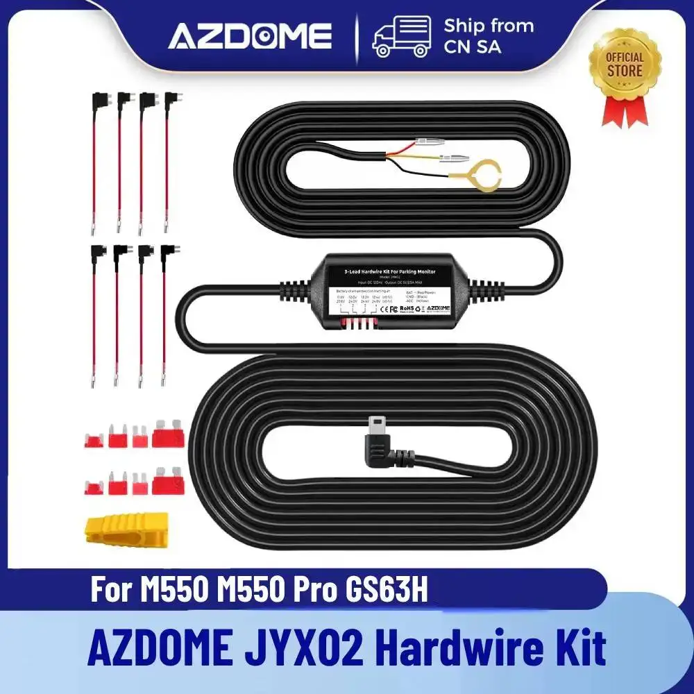 AZDOME-JYX02-Car-DVR-Record-Hardwire-Kit-For-M550-M550-Pro-GS63H-M17 ...