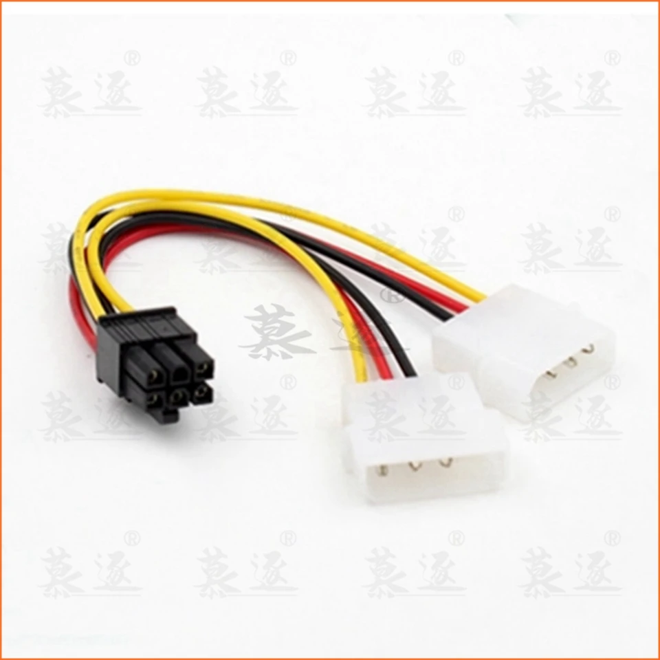 Mens Leather Jackets PCI-E 6 Pin To Dual 4 Pin Molex Adapter Cable ...