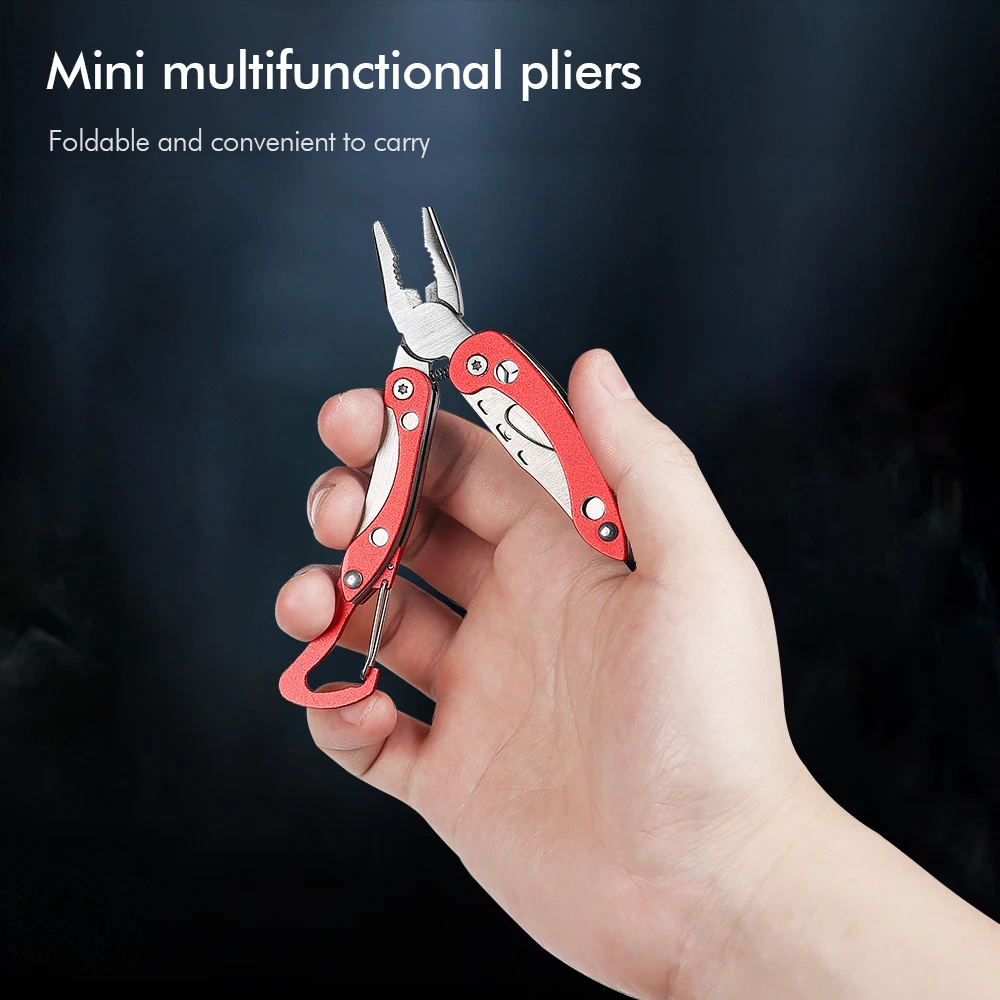 TURWHO 9 In 1 Folding Mini Pliers Multifunctional Pliers Multi Tool ...