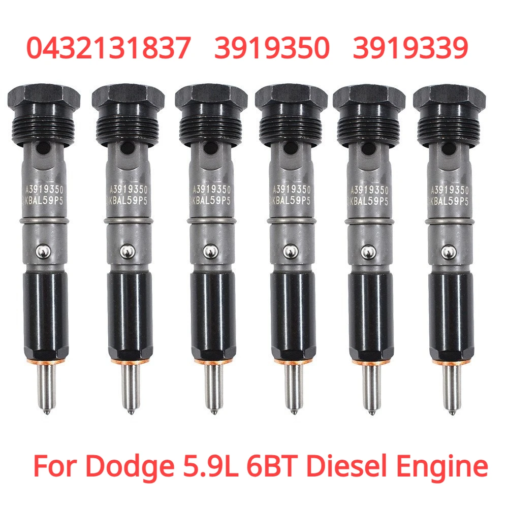 6-Pcs-50hp-Fuel-Injectors-For-89-93-Dodge-Cummins-5-9L-6BT-Diesel ...