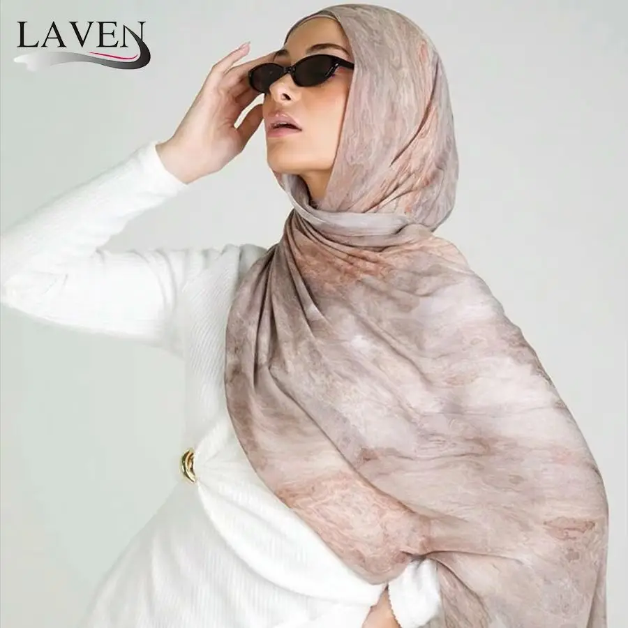 New Printed Modal Rayon Hijab Scarf For Woman Muslim Hijabs Digital ...
