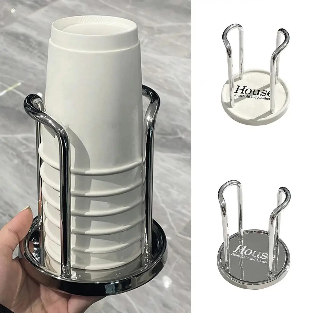 Useful-Cup-Organizer-Rack-Lightweight-Metal-Cup-Holder-Mirror-Polished ...