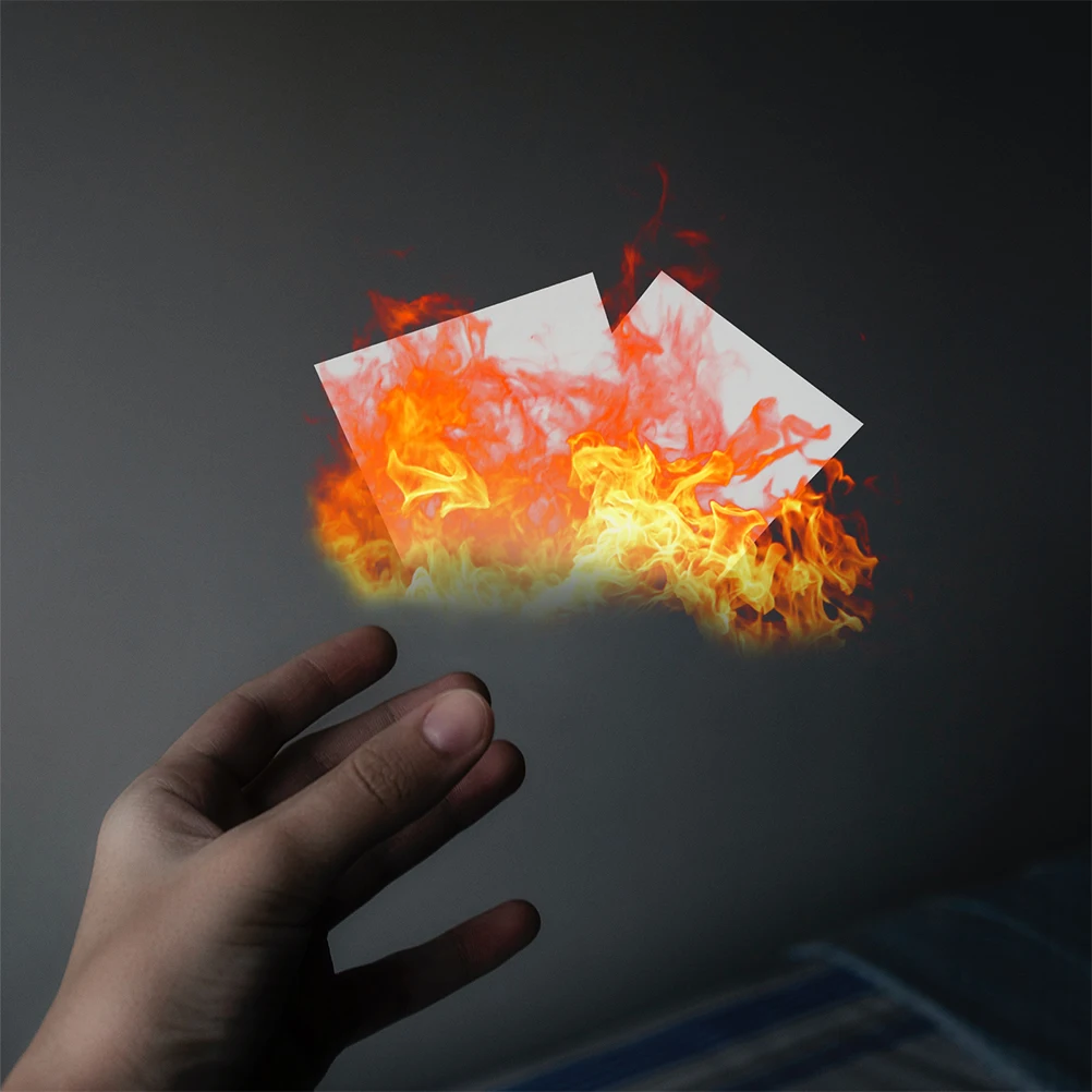 5/6pcs 20x50cm Professional Magic And Tricks Fire Paper Kids Party Show ...