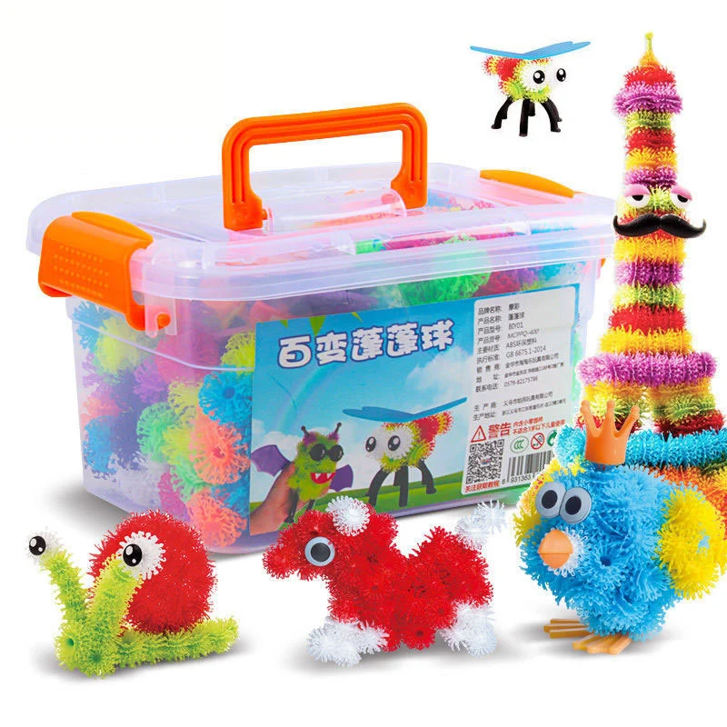 Ball-Thorn-Building-DIY-Toys-Assembling-Toy-Children-400pcs-Squeezed ...