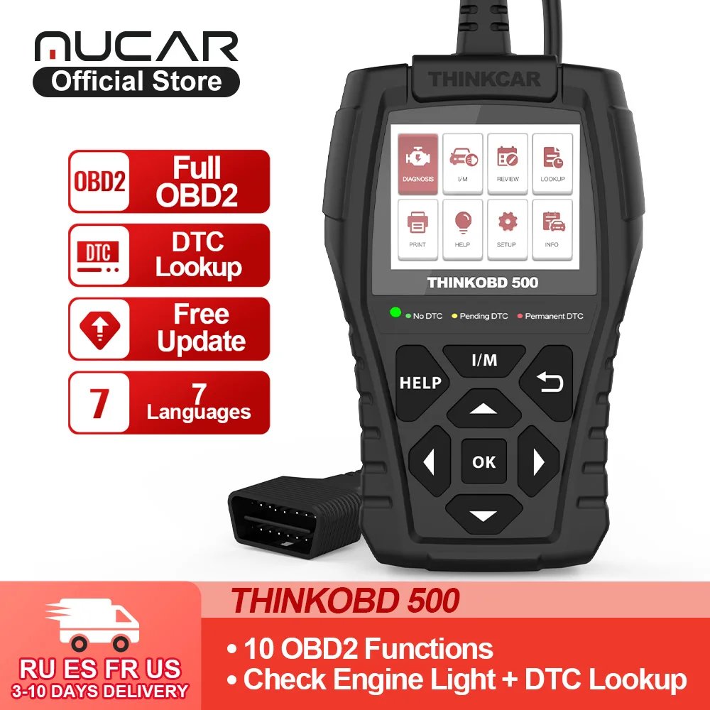 Thinkcar Thinkobd 500 Car Full Obd2 Code Reader Scanner Automotive ...