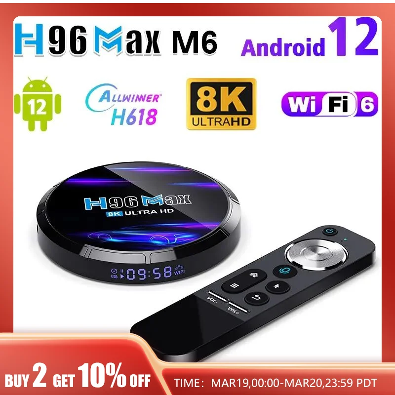 H96-MAX-H618-Android-12-TV-Box-Allwinner-H618-Quad-Core-Support-8K ...