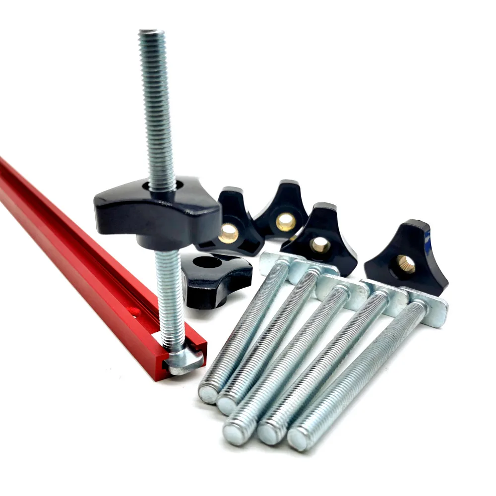 Jeu de boulons en T et d'écrous M8, Jigs d'outils de travail du bois, fixation à fente à vis et ...