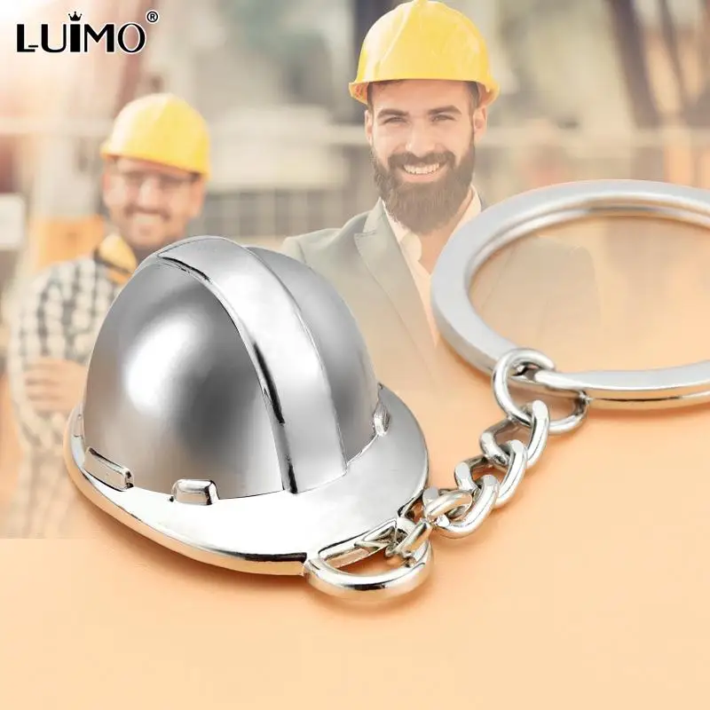 Creative-Simulation-Mini-Metal-Hard-Hat-Keychain-3D-Helmet-Key-Ring ...