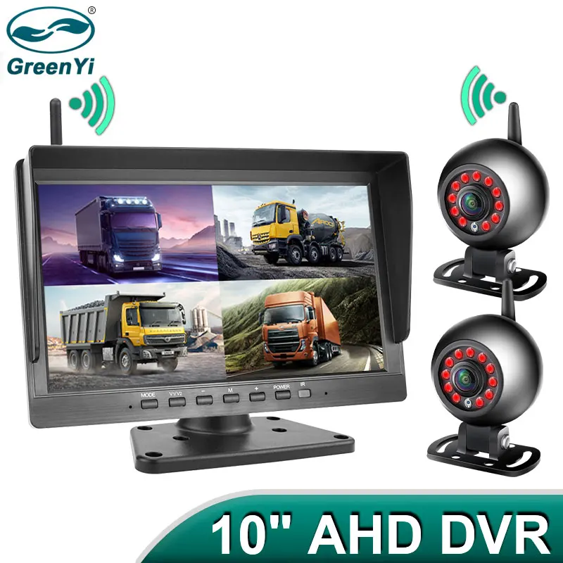 GreenYi-10-Inch-AHD-Wireless-4CH-DVR-Record-IPS-Monitor-And-New-Digital ...
