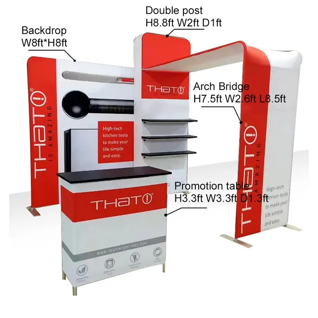 Customize Printing Backdrops 10ft Exhibition Booth Fabric Trade Show ...