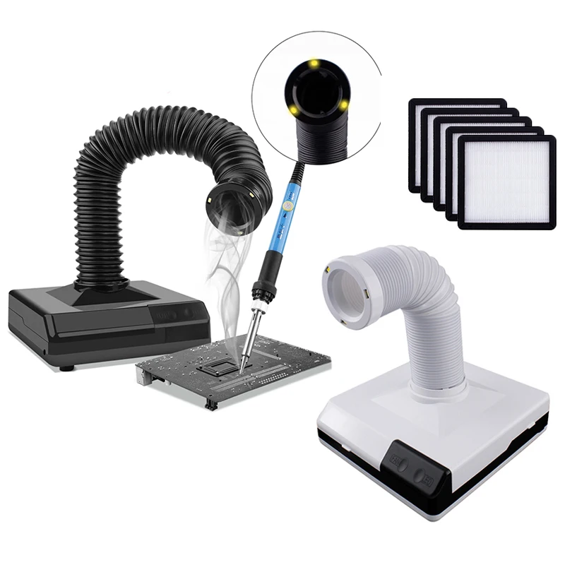 Extractor-de-humos-de-60W-instrumento-de-fumar-con-luz-LED-filtro-de ...