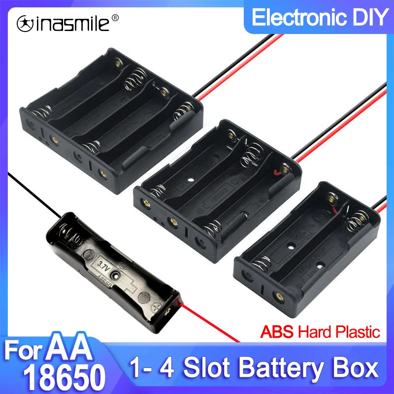 Black-Plastic-1X2X-3X-4X-18650-Battery-Storage-Box-Case-AA-LR6-HR6 ...