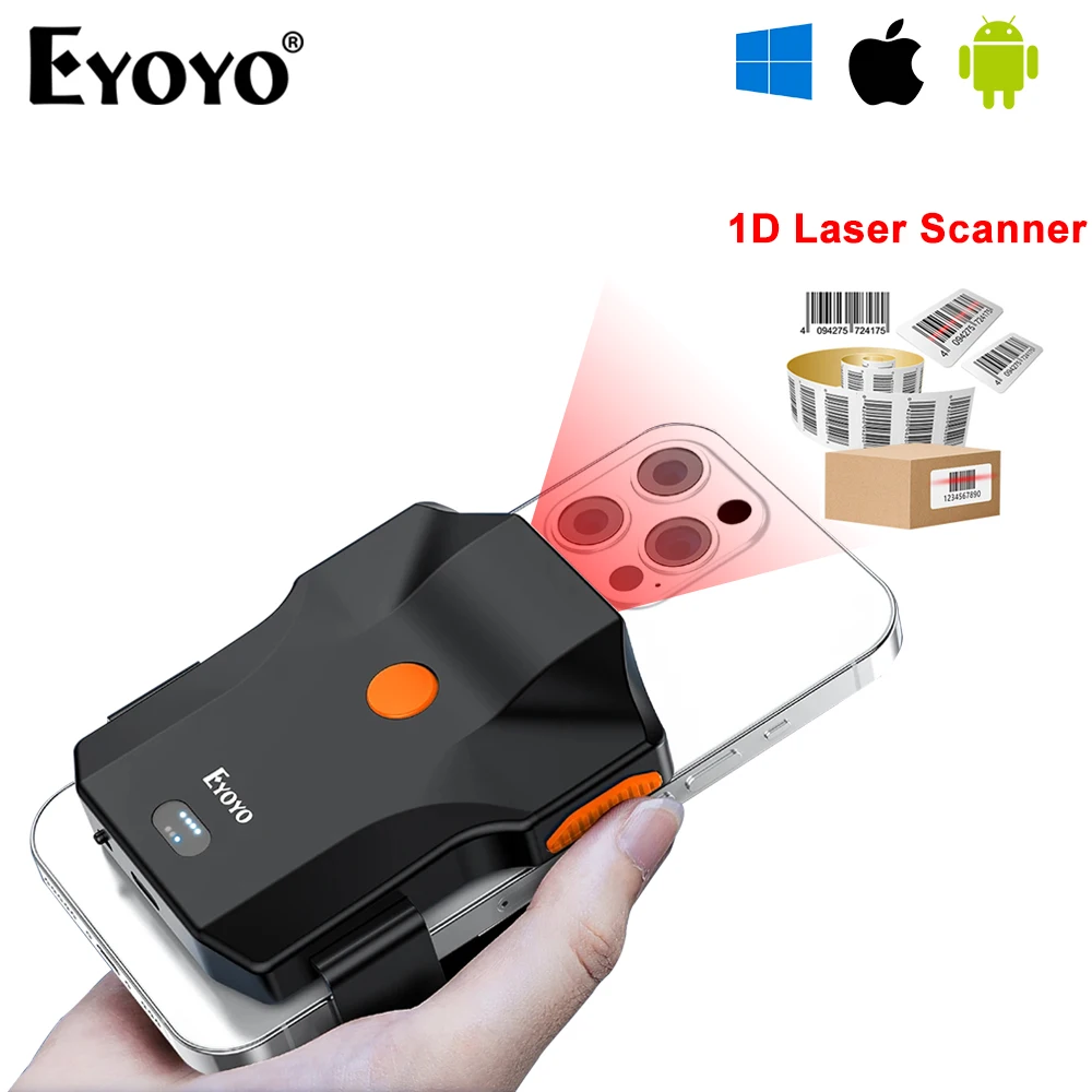 Eyoyo-escáner de código de barras con Clip trasero para teléfono ...
