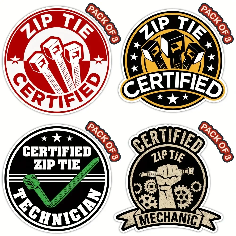 1pc-Zip-Tie-Certified-Motorcycle-Stickers-Funny-Technician-Mechanic ...