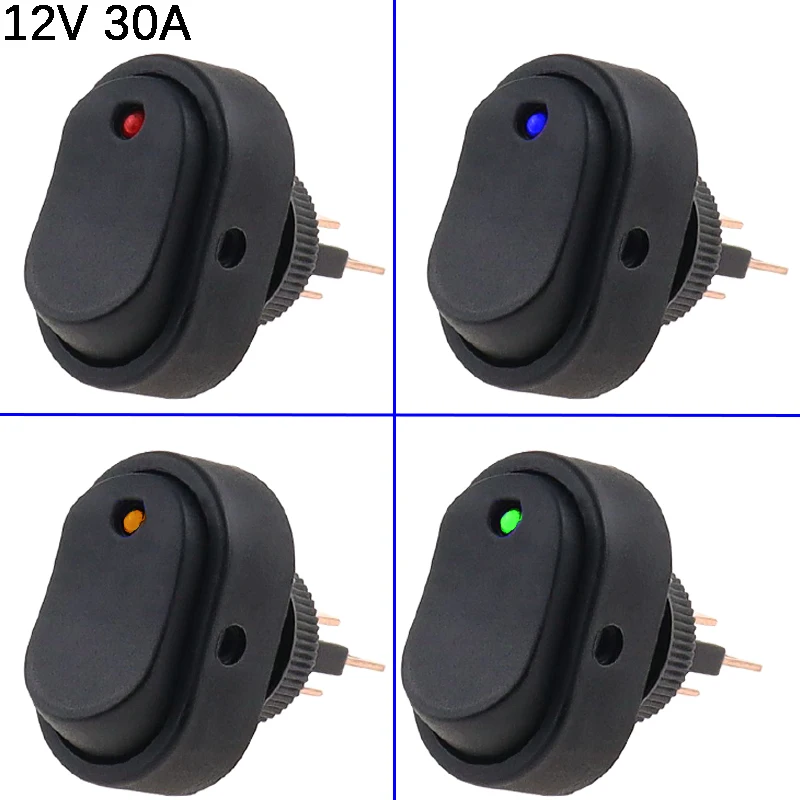 QAO-ASW-20D-30A-12VDC-Car-Boat-Auto-Rocker-Switch-ON-OFF-with-Dot-LED ...