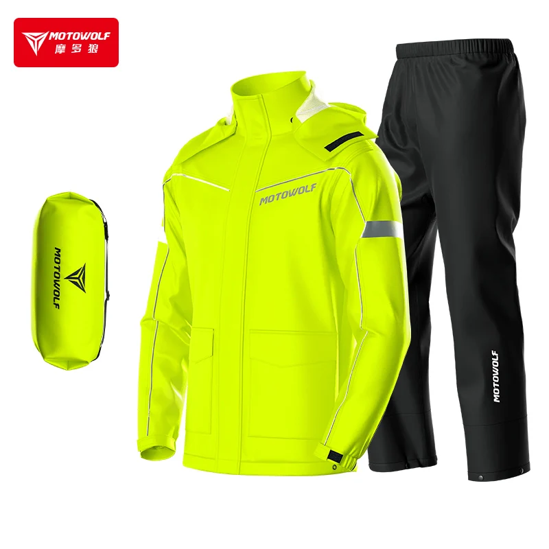 Motorfiets-Regenpak-Waterdicht-Split-Regenjas-Pak-Fietsen-Motor-Jas-En ...
