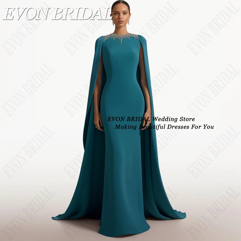 EVON-BRIDAL-Elegant-Evening-Dresses-With-Shawl-Formal-Occasion-Beading ...
