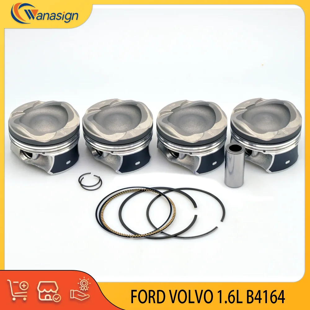 AUTO-Engine-Part-Pistons-Piston-Rings-Set-For-FORD-VOLVO-1-6L-L4-1-6T ...