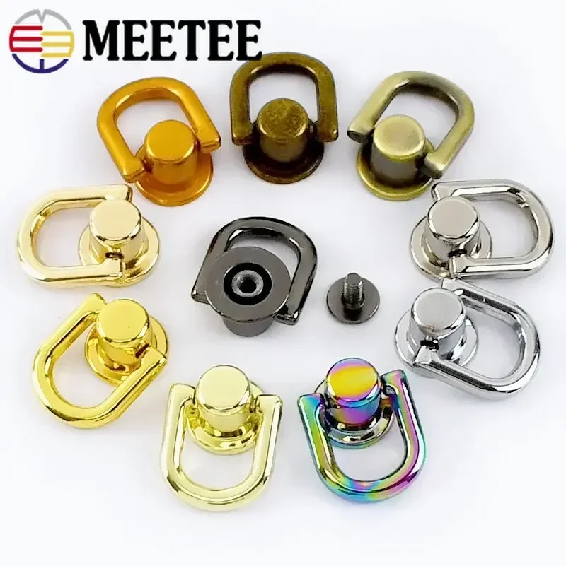 5-10-20pcs-10mm-D-Ring-Bag-Handles-Chain-Hook-Handbag-Side-Clip-Screw ...