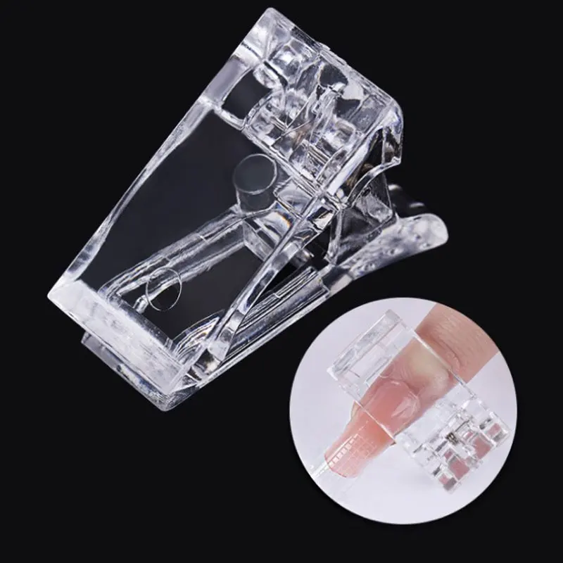 Acrylic Nail Clip for Hold The Gels Quick Building Mold Tips Nail Gel ...