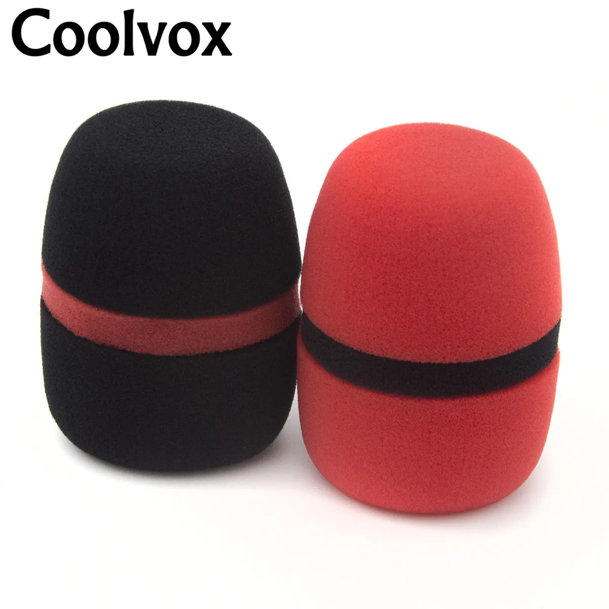2pcs-Flat-Multi-Color-Foam-Wireless-Wired-Microphone-Sponge-Cover-Soft ...