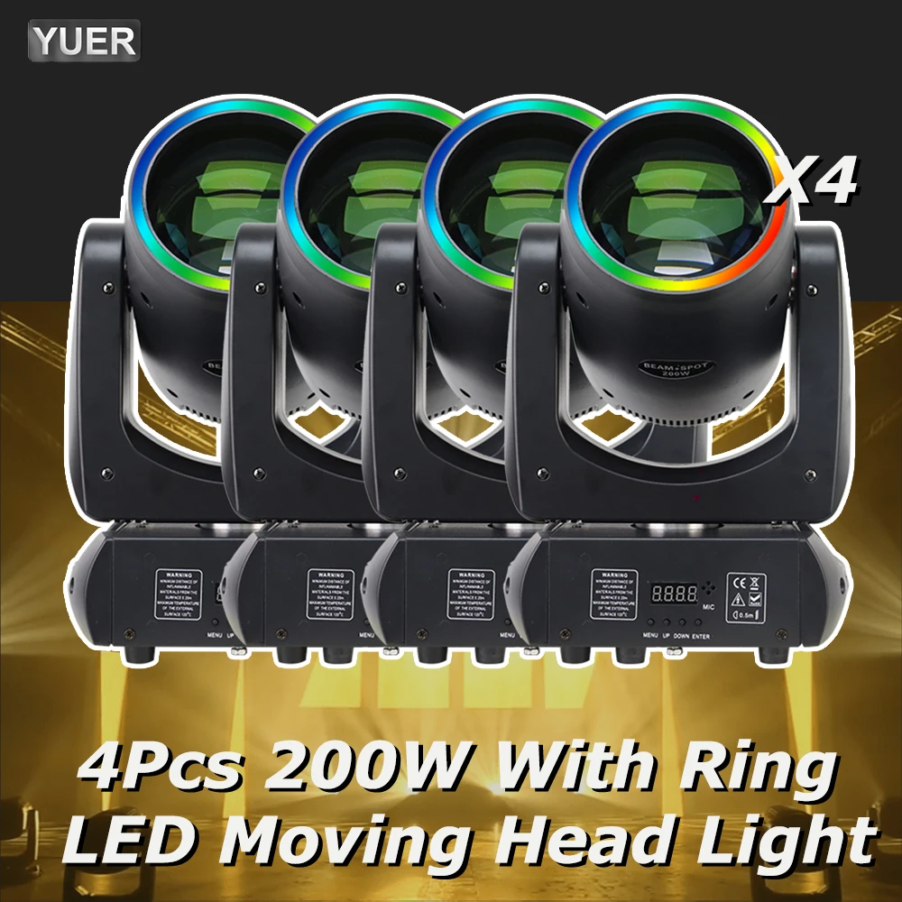 4Pcs-lot-LED-Beam-Spot-200W-With-Ring-3in1-Moving-Head-light-18 ...
